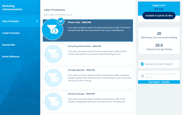 Marketing Communications in AdSim - Smartsims Support Center