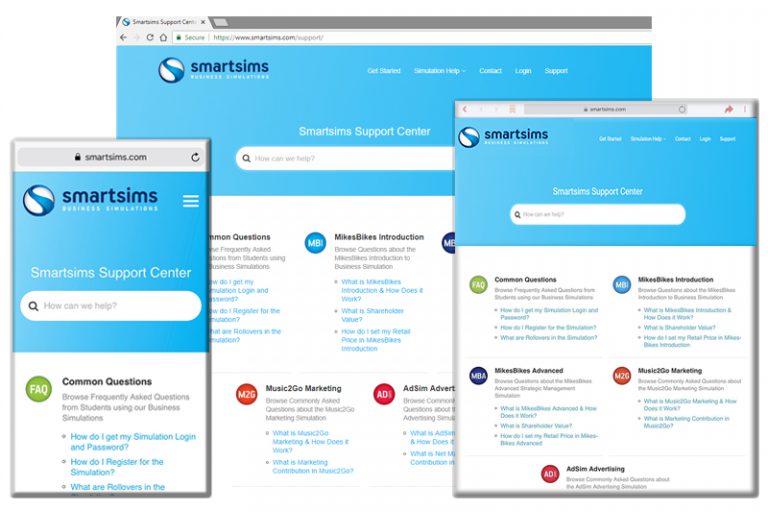 Smartsims Simulation Support Center Goes Live!